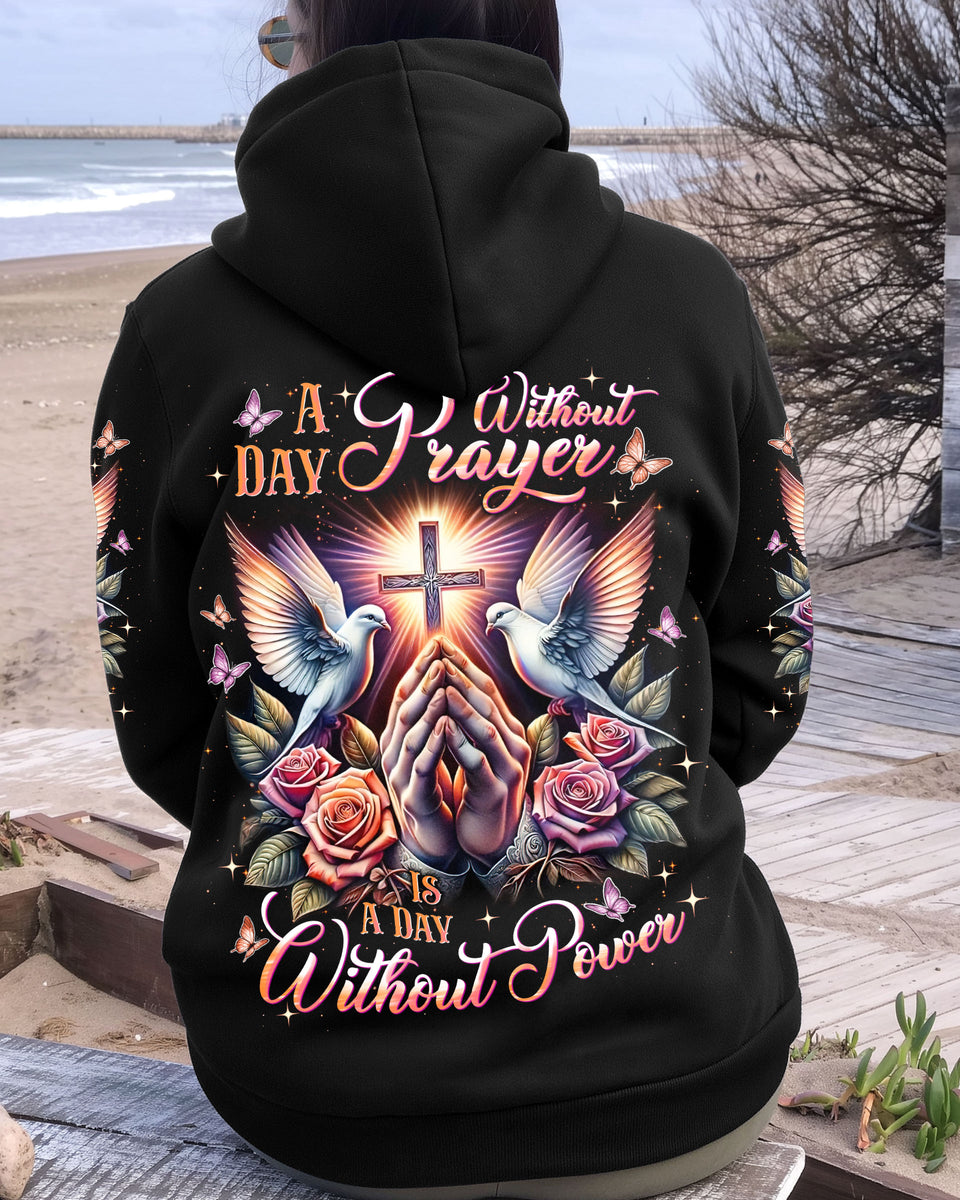 A Day Without Prayer Is A Day Without Power Women's All Over Print Shi ...