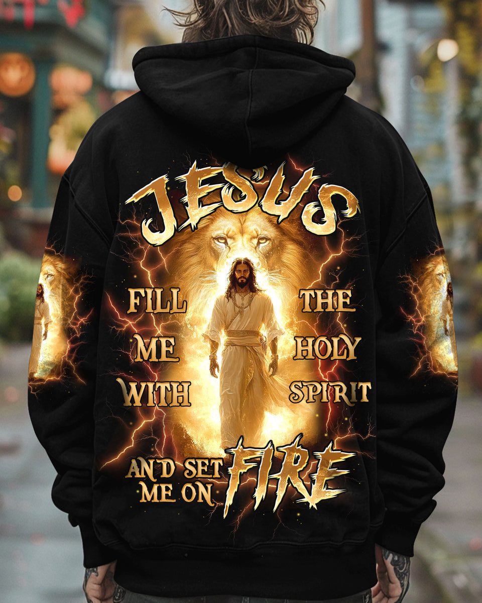 Jesus Fill Me With The Holy Spirit Lion Men's All Over Print Shirt - T ...