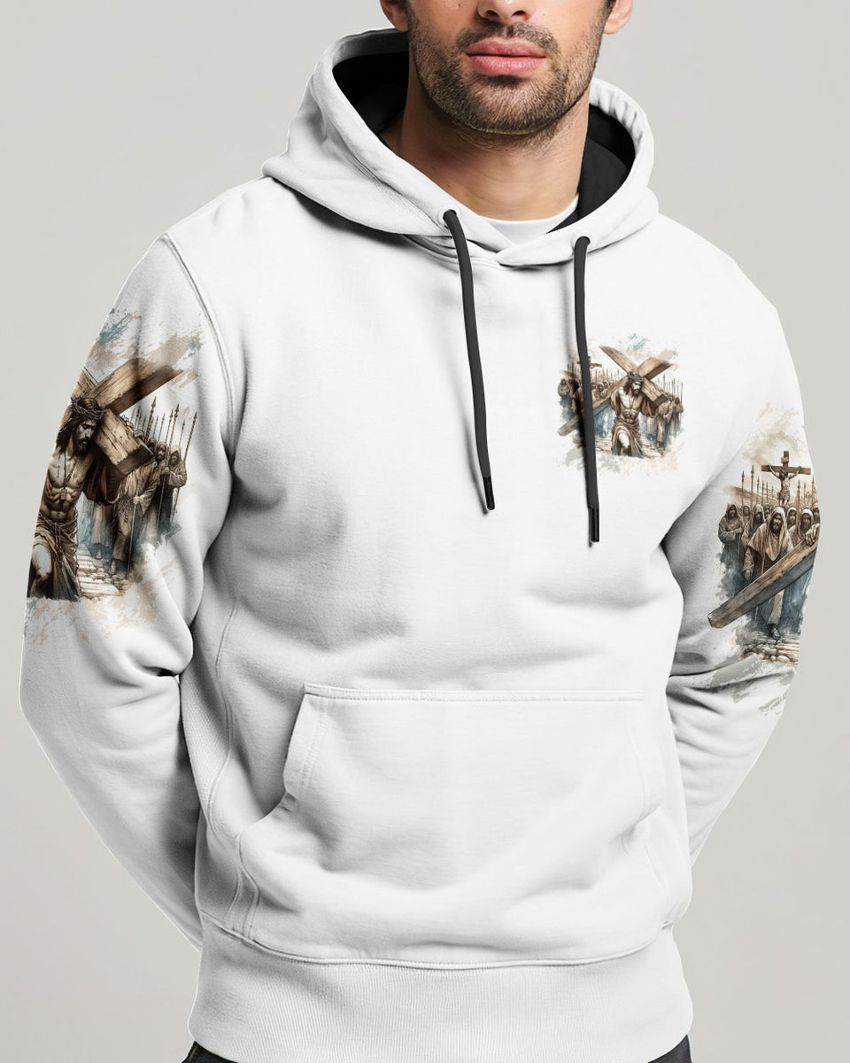 Not All Superheroes Wear Capes Mine Wore A Cross Men's All Over Print ...