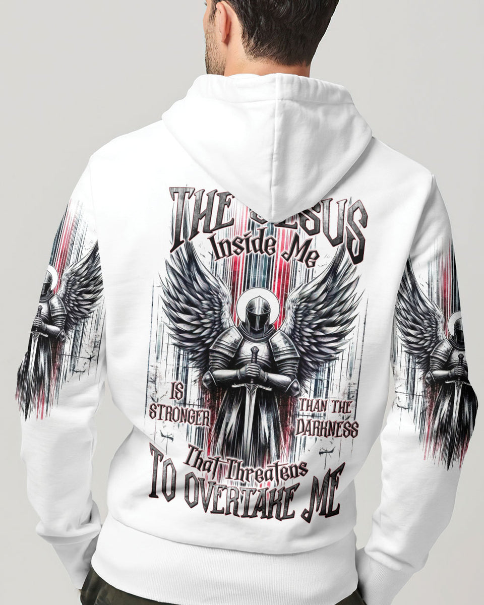 The Jesus Inside Me Is Stronger Than The Darkness Warrior Men's All Ov ...