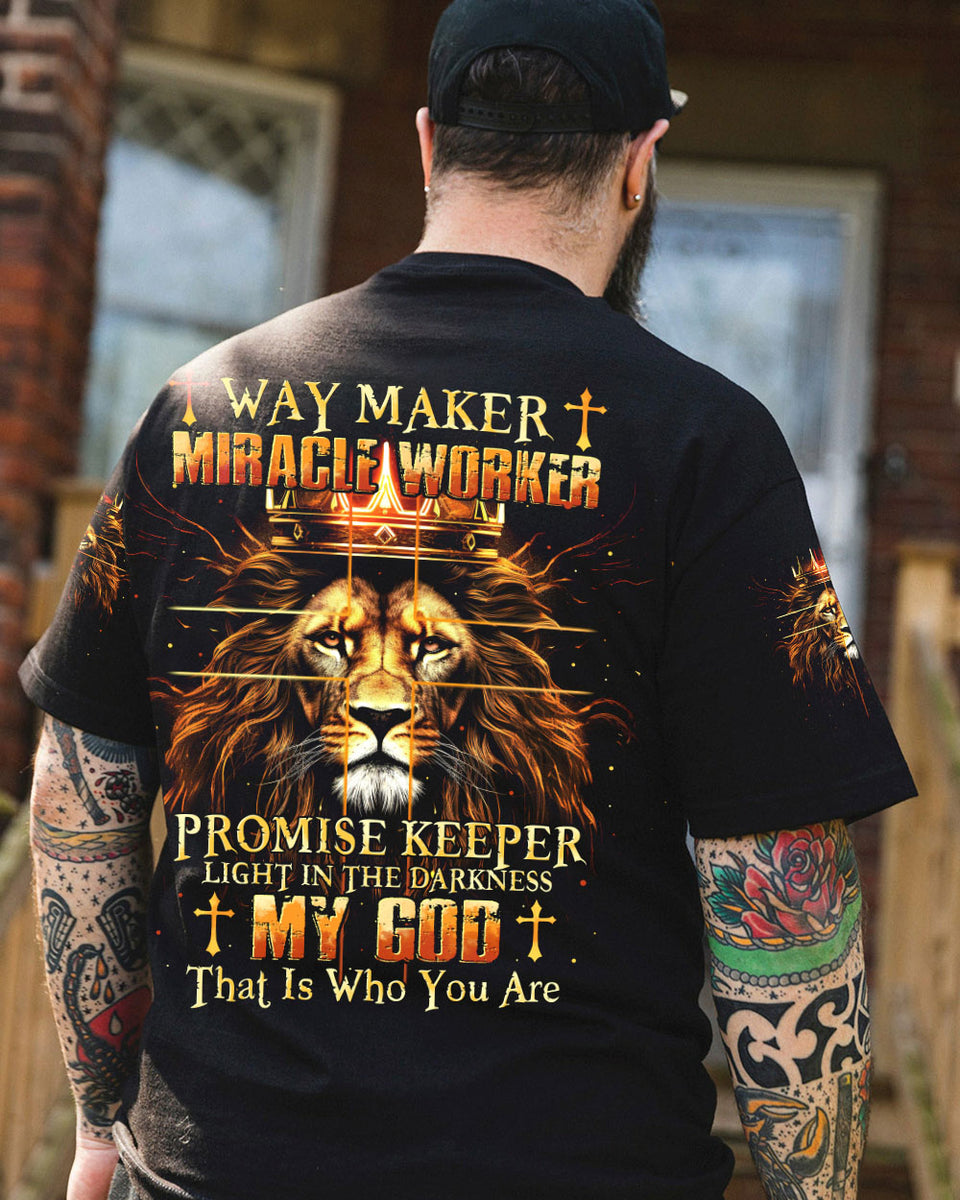 Way Maker Miracle Worker Lion Men's All Over Print Shirt - Tytm2304244 ...