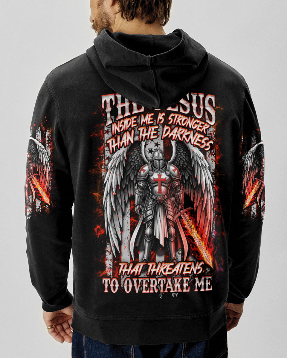 The Jesus Inside Me Is Stronger Warrior Men's All Over Print Shirt - Y ...
