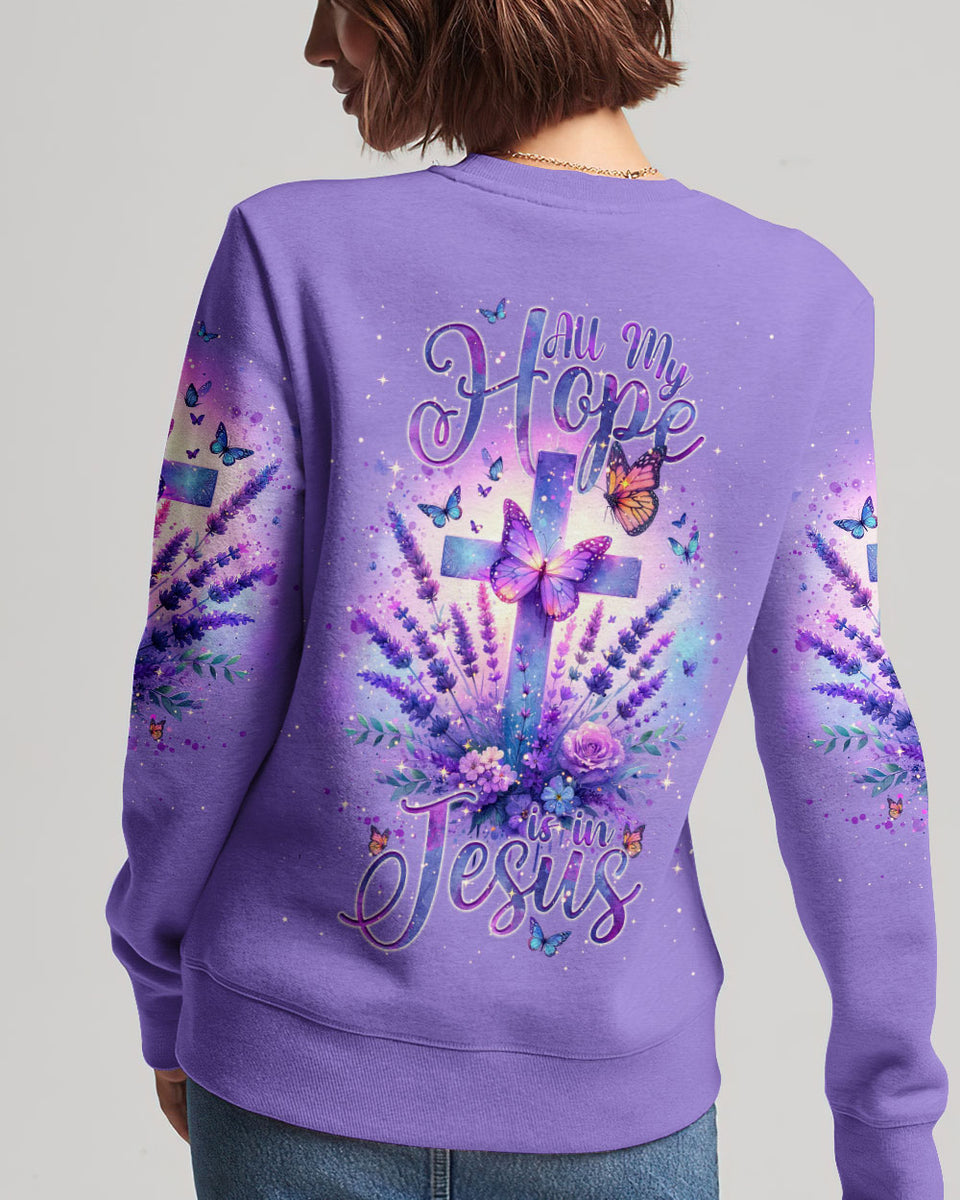 All My Hope Is In Jesus Lavender Women's All Over Print Shirt - Tlnt24 ...