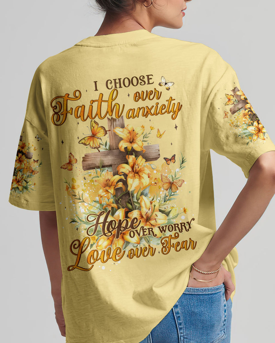 I Choose Faith Hope Love Women's All Over Print Shirt - Tyqy1204244