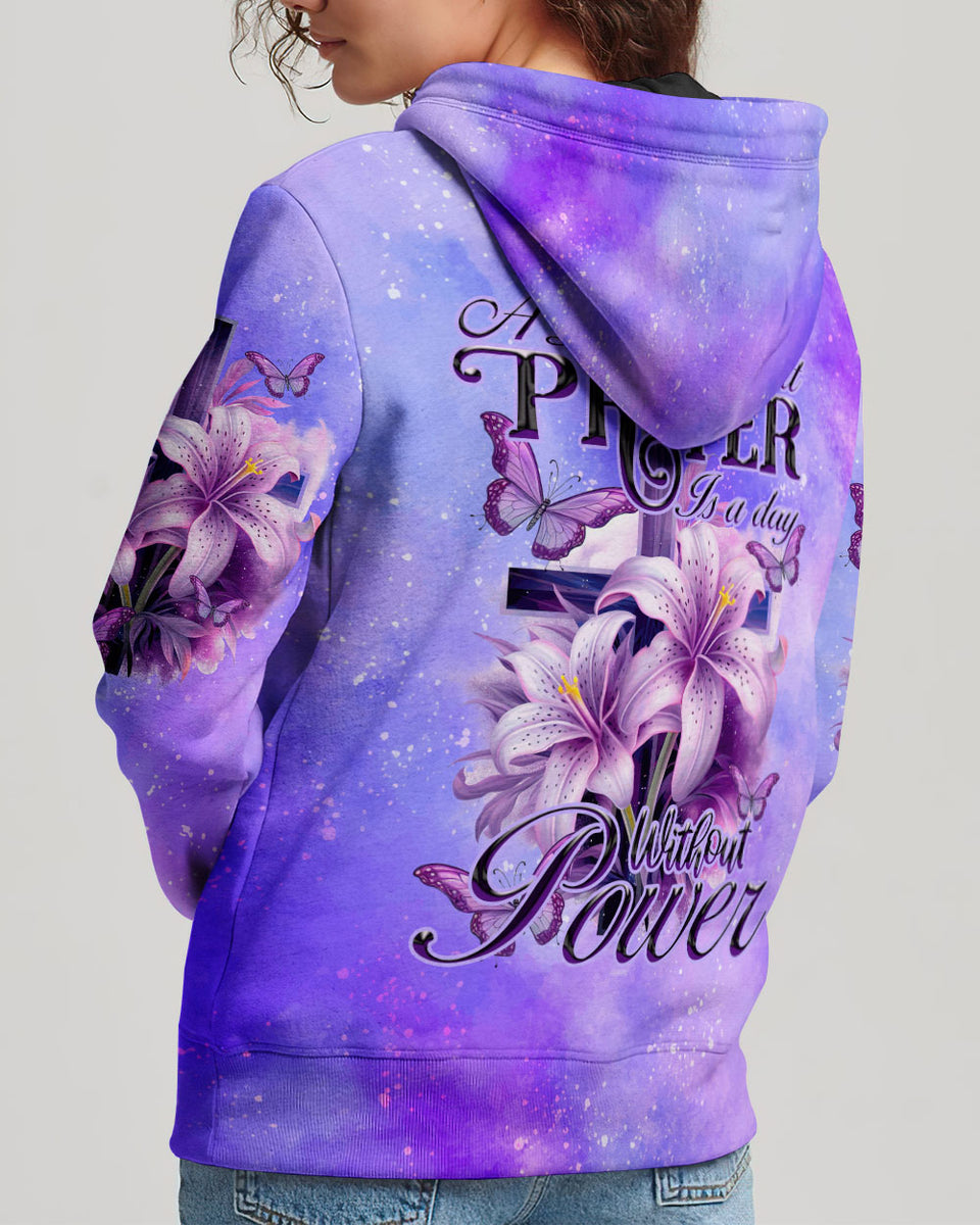 A Day Without Prayer Is A Day Without Power Women's All Over Print Shi ...