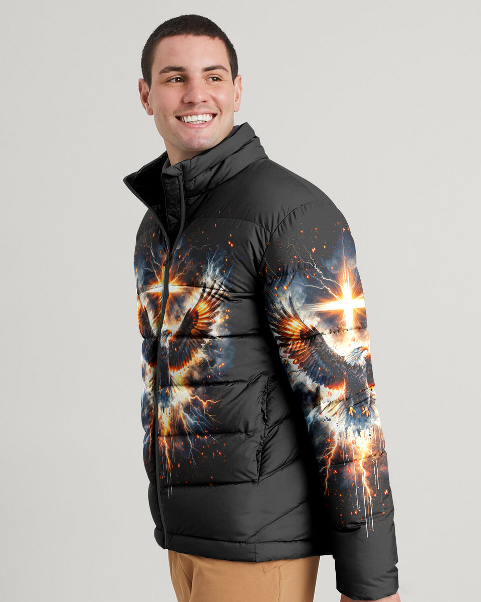 No Matter The Storm Eagle Cross Puffer Jacket - Tltr1411242 – Faith ...