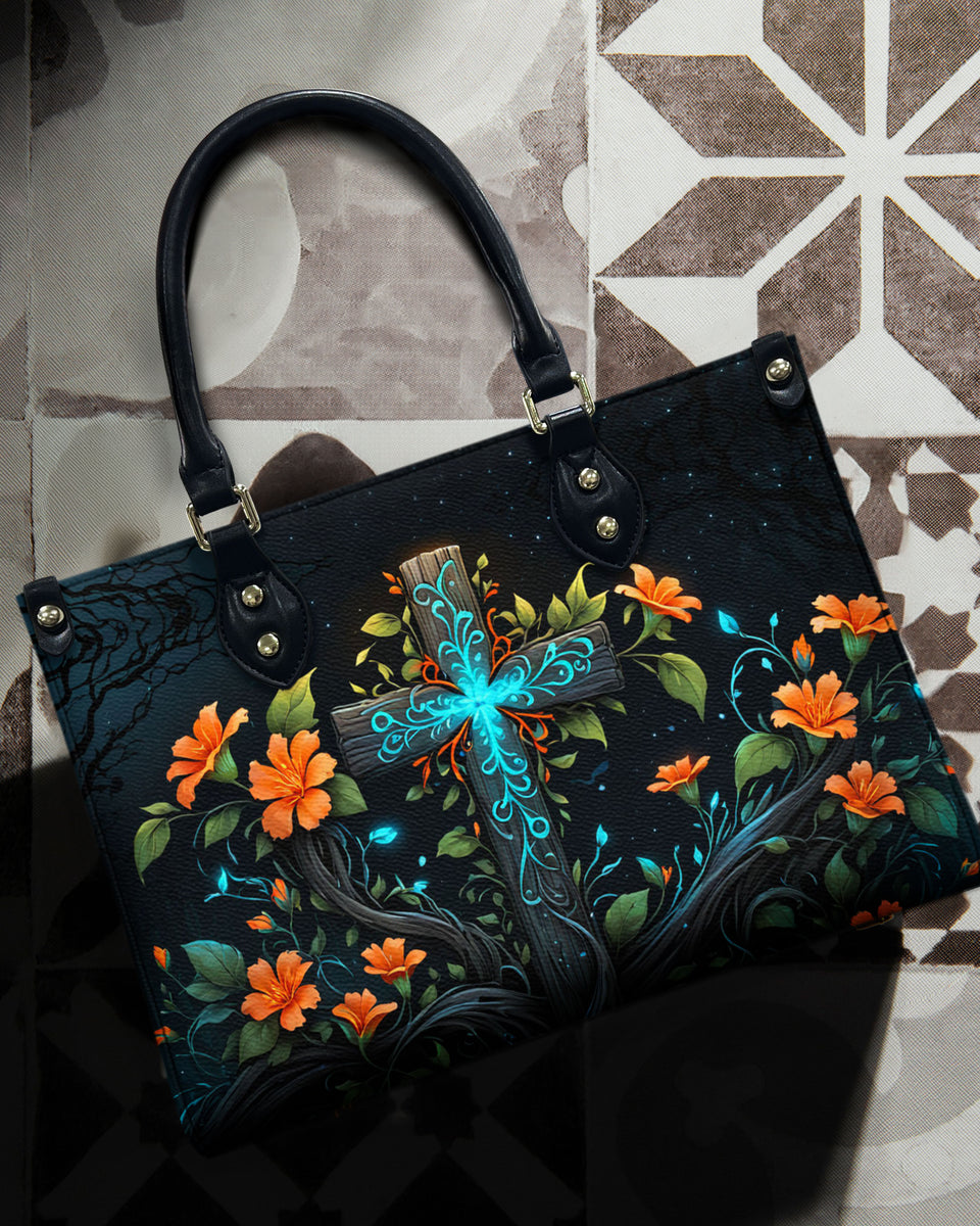 Faith Flower Leather Handbag - Yhdu1408244 – Faith Hope Love