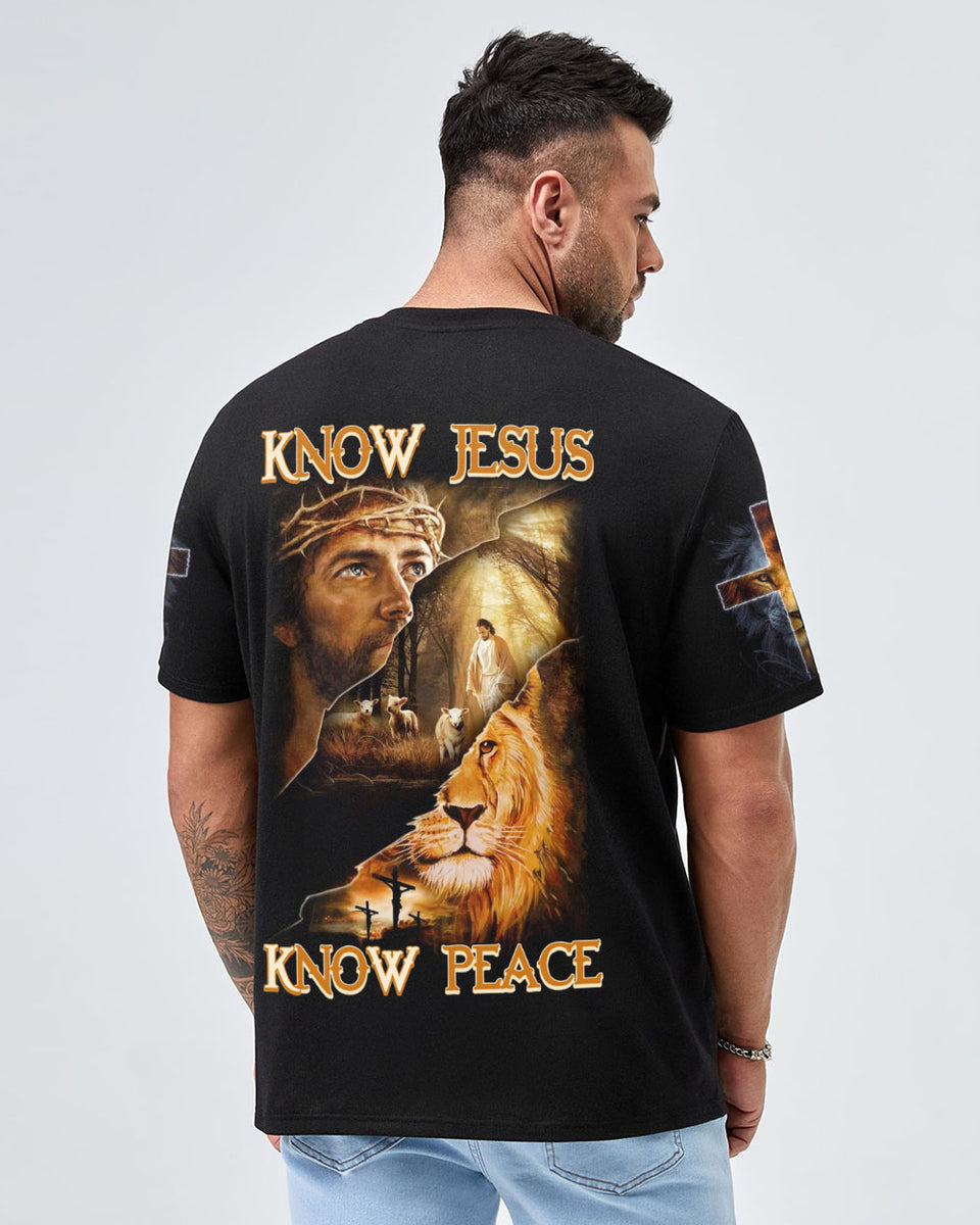 Know Jesus Know Peace Men's Christian Tshirt – Faith Hope Love